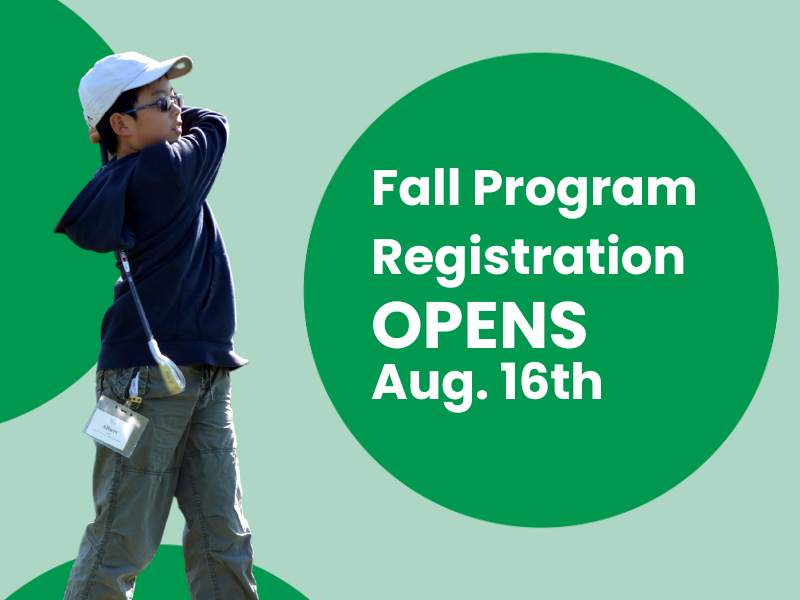 FTSV Fall Season - Register on August 16th - First Tee - Silicon Valley